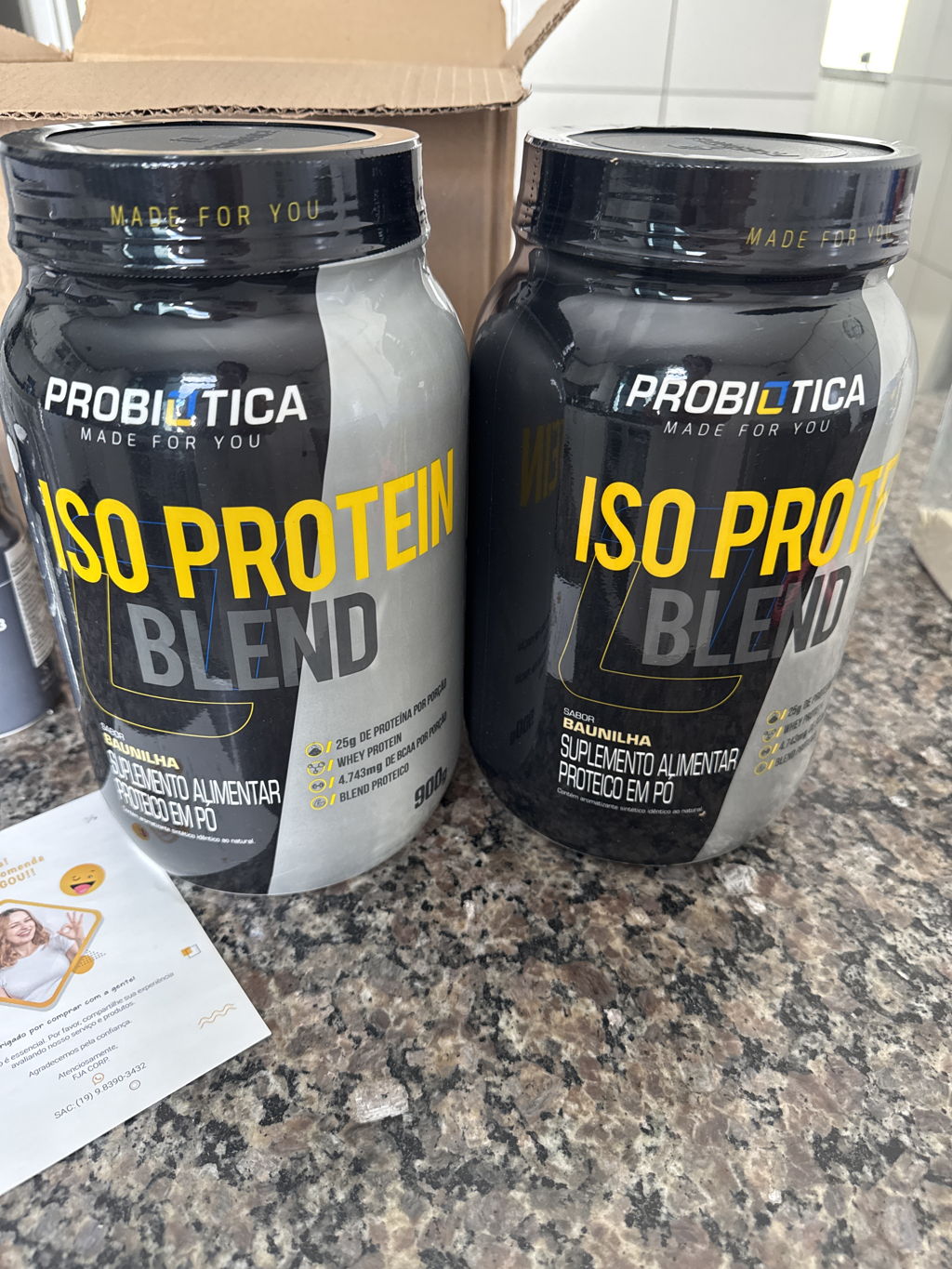 Whey Protein Iso Protein Blend Pote 900g - Probiótica - undefined ...